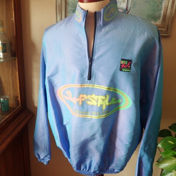 surf style | Jackets & Coats | Vtg Surf Style Iridescent Jacket ...